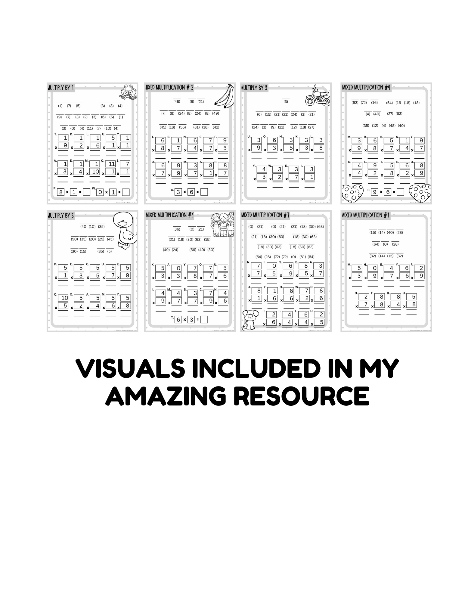 Valentines Day Secret Multiplication Messages | Made By Teachers