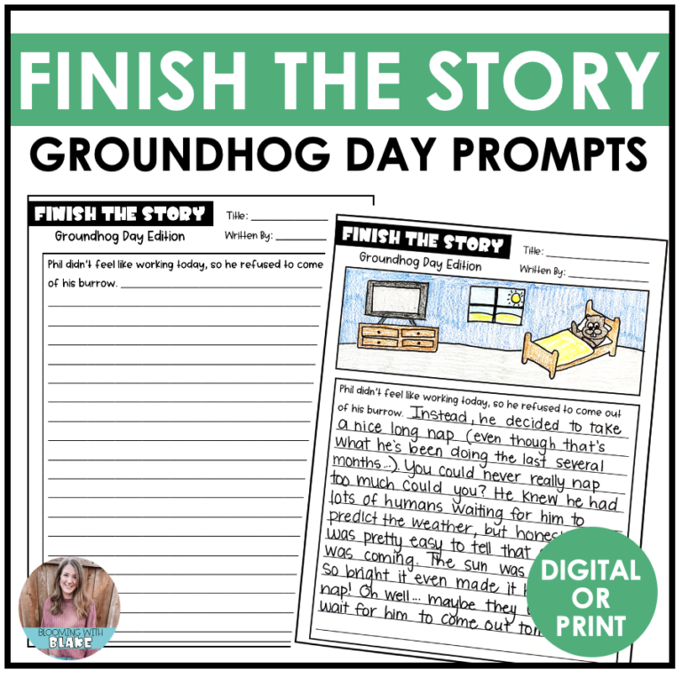 Groundhog Day Activities Finish the Story Creative Writing Prompts ...