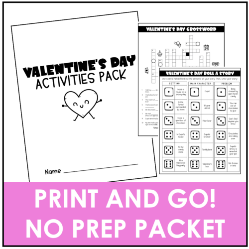 Valentine's Day Activities No Prep Packet | Made By Teachers