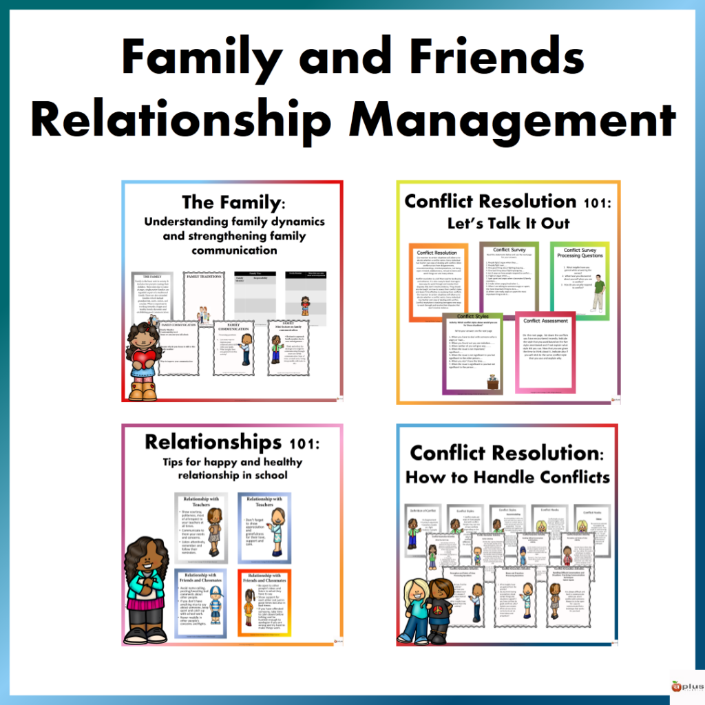 Family and Friends Relationship Management Bundle | Made By Teachers