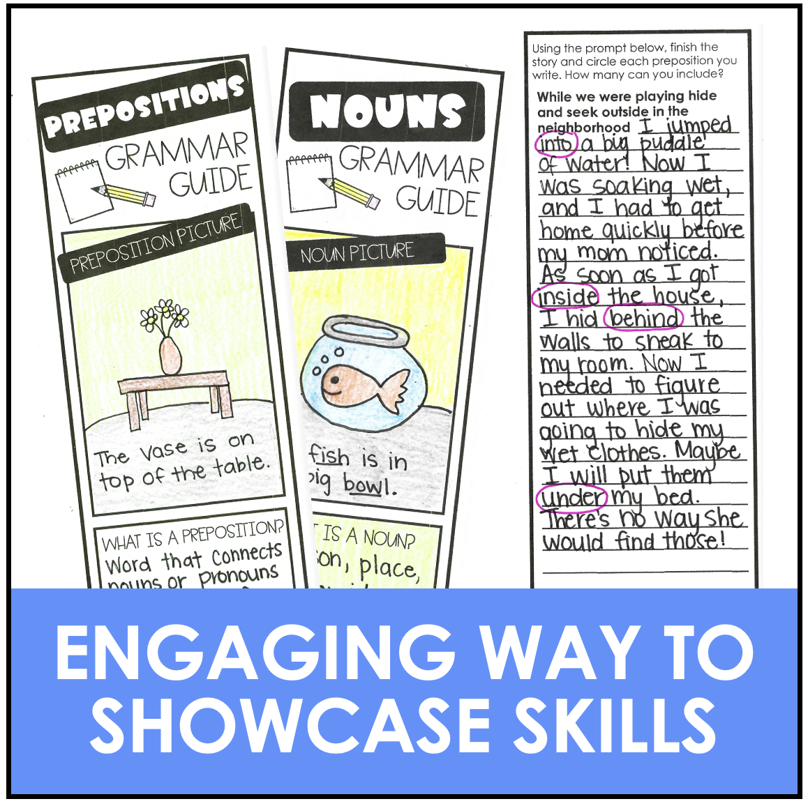 Grammar Project | Parts of Speech Foldable Brochures | Made By Teachers