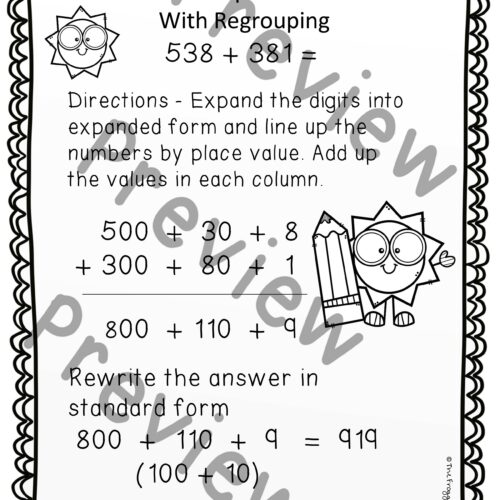3 Digit Addition Expanded Form | Addition Strategies Worksheets | Made ...
