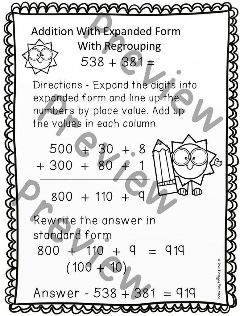 3 Digit Addition Expanded Form | Addition Strategies Worksheets | Made ...
