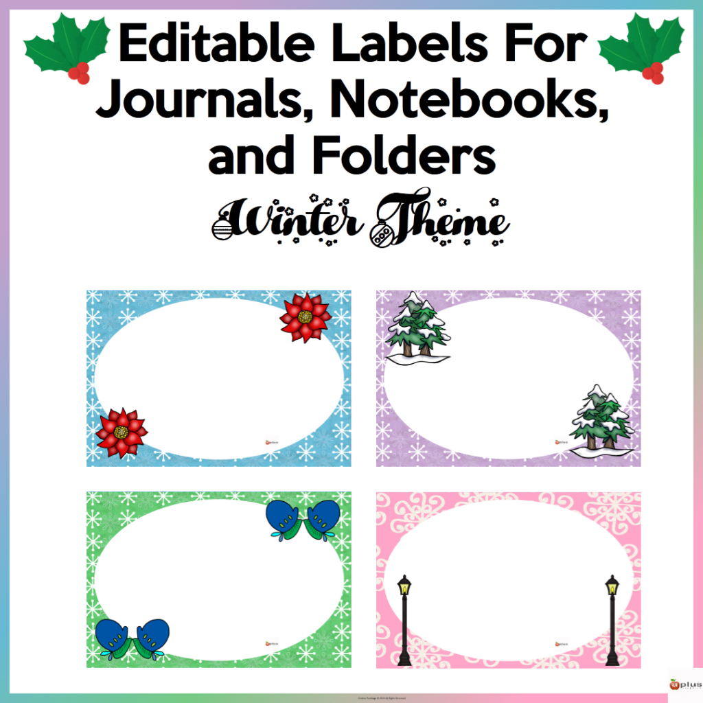 Editable Labels for Journals, Notebooks, and Folders Fall Theme | Made ...