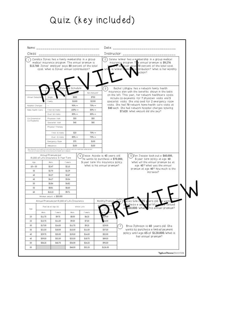 Health and Life Insurance | Made By Teachers