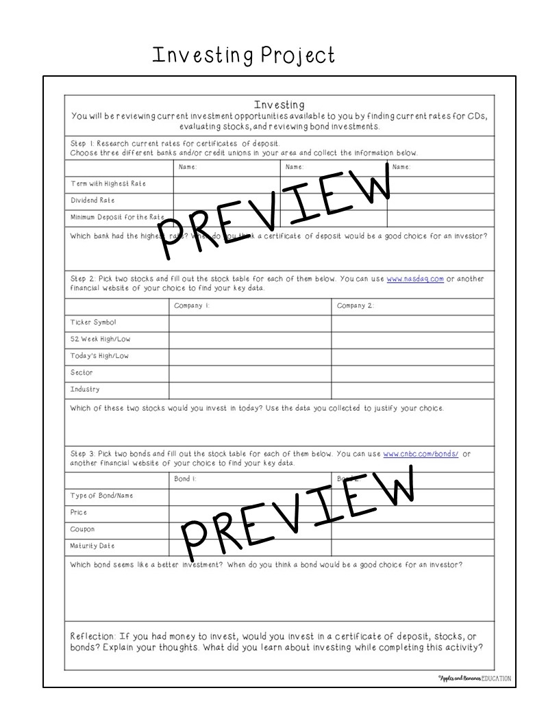 Investing | Made By Teachers