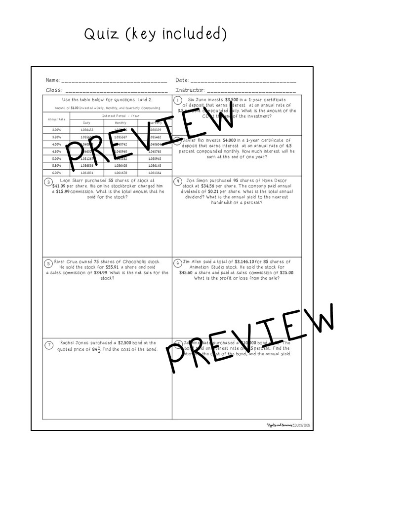 Investing | Made By Teachers