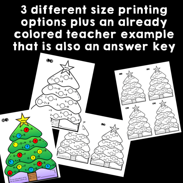 Missing Addends | Unknown Addends | Christmas Math Craft | Made By Teachers