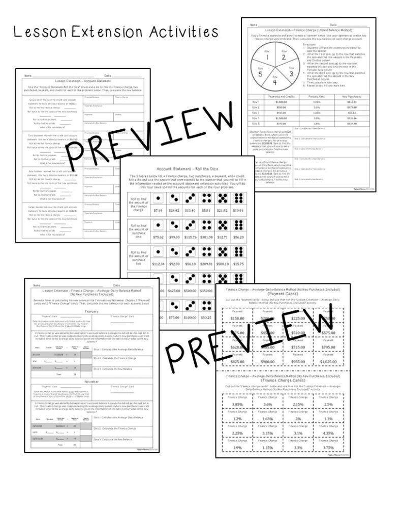 Consumer Math Bundle | Made By Teachers
