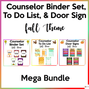 Counselor Central Binder Set, Door Signs, and Ta Da List Fall Theme ...