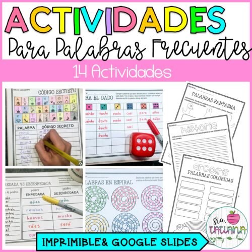 Spanish Spelling Activities | Actividades para practicar palabras ...