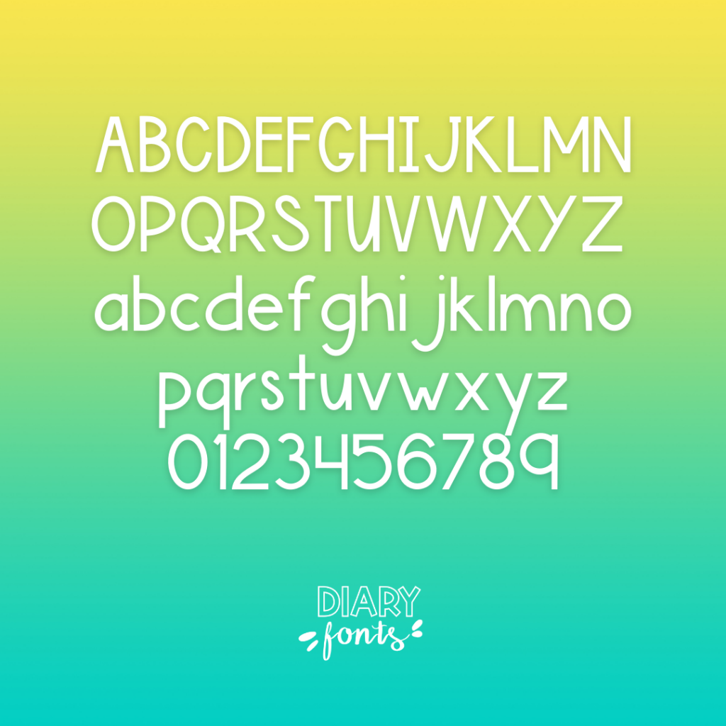 Font | Diary Forever Grateful by Diary Fonts - Commercial Use | Made By Teachers