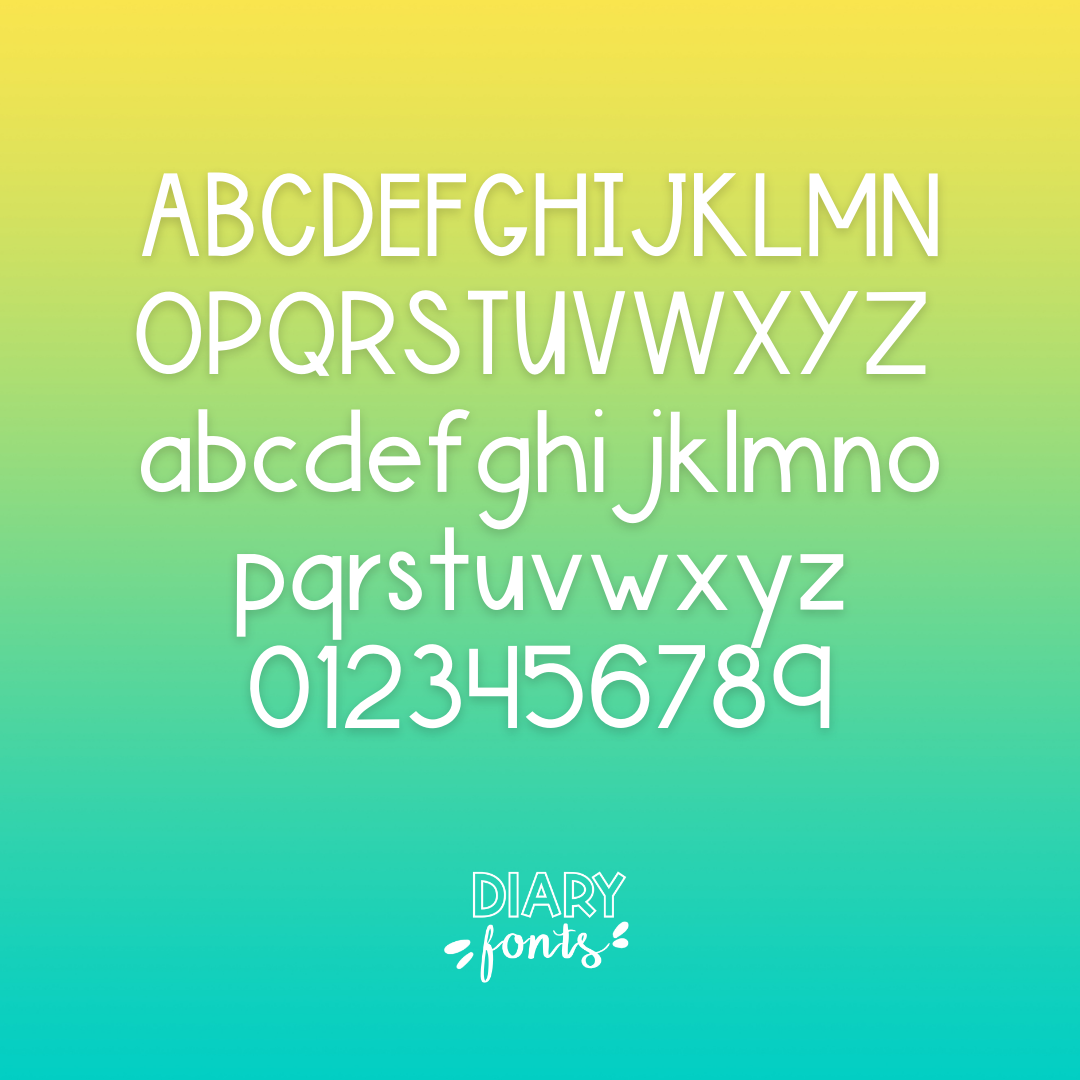 Font | Diary Forever Grateful by Diary Fonts - Commercial Use | Made By ...