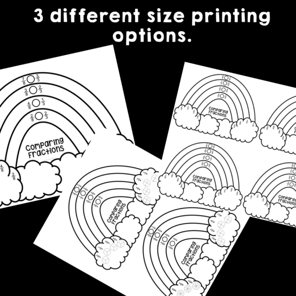 Comparing Fractions Math Craft | Rainbow | Made By Teachers