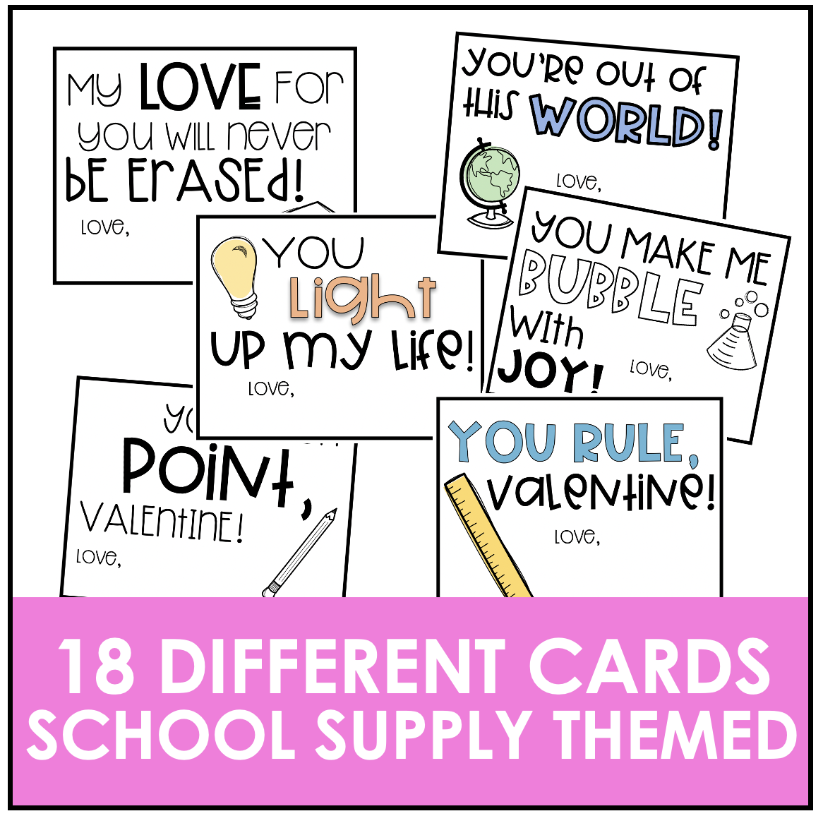 FREE Valentine's Day Cards for Students | Made By Teachers