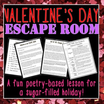Valentine's Day Poetry Escape Room | Made By Teachers