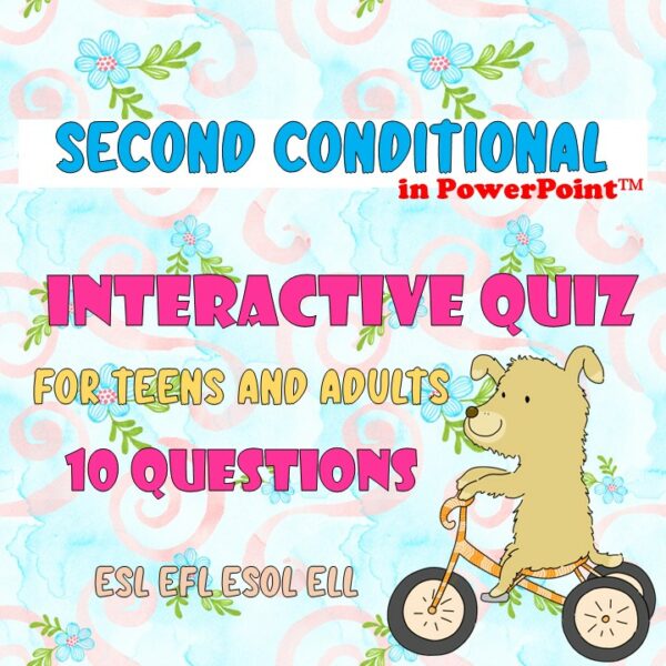 SECOND CONDITIONAL interactive game quiz test ESL grammar activity | If ...