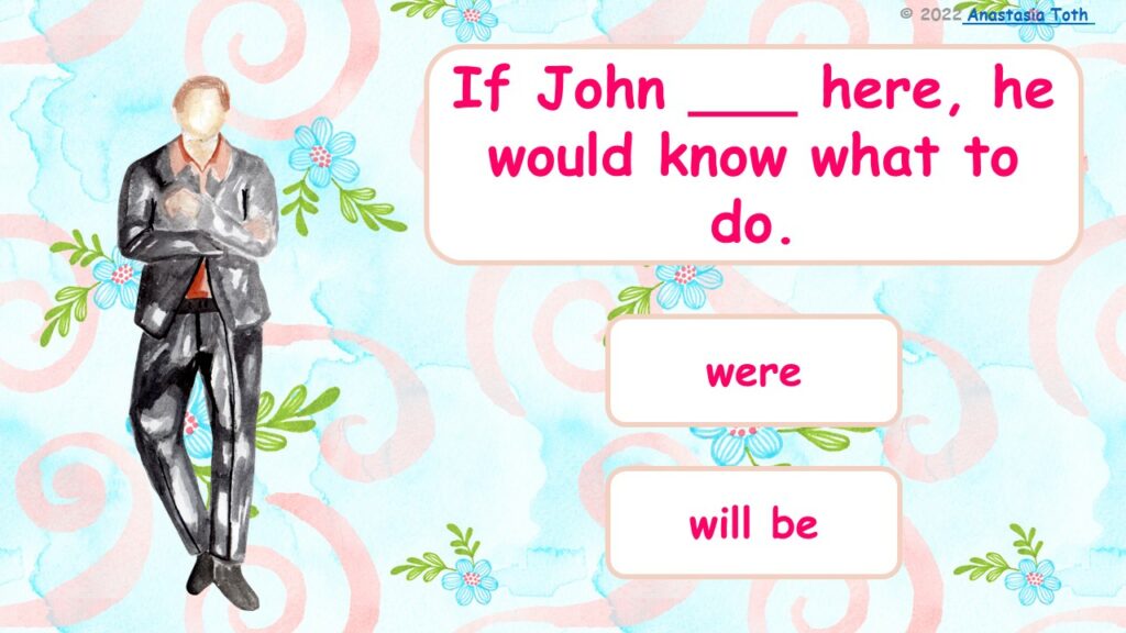 SECOND CONDITIONAL interactive game quiz test ESL grammar activity | If ...