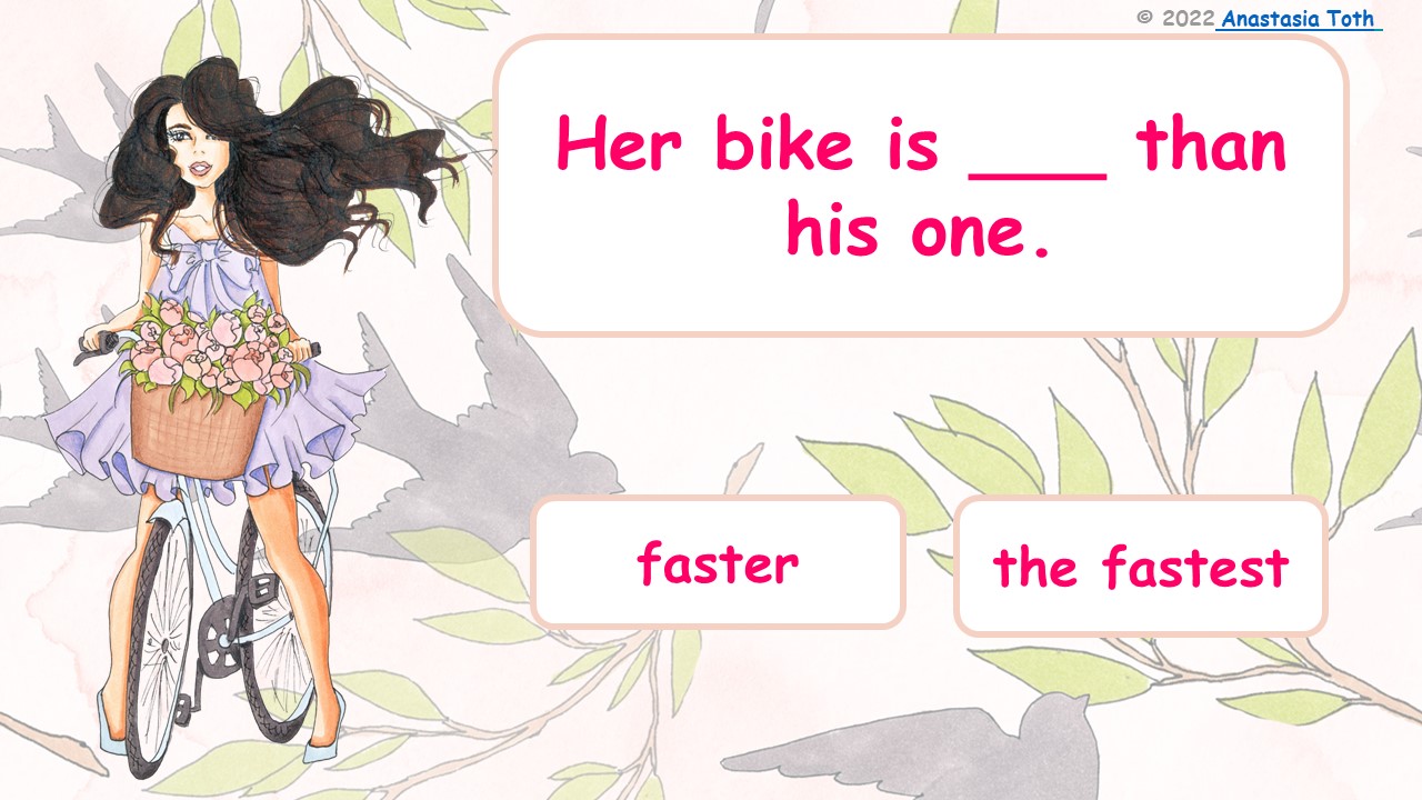 COMPARATIVE/SUPERLATIVE ADJECTIVES interactive game ESL grammar ...