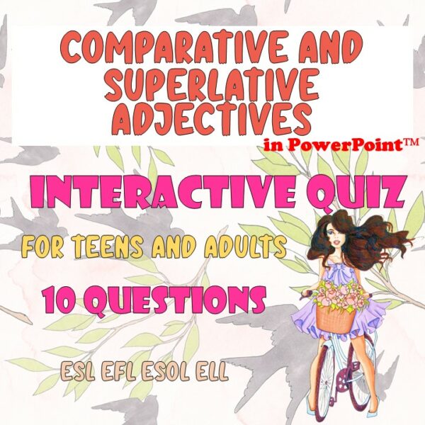 COMPARATIVE/SUPERLATIVE ADJECTIVES interactive game ESL grammar ...