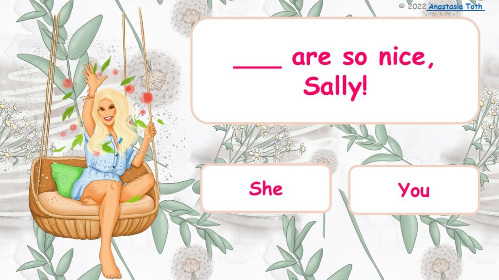 ESL ELL EFL English SUBJECT PERSONAL PRONOUNS interactive game quiz ...