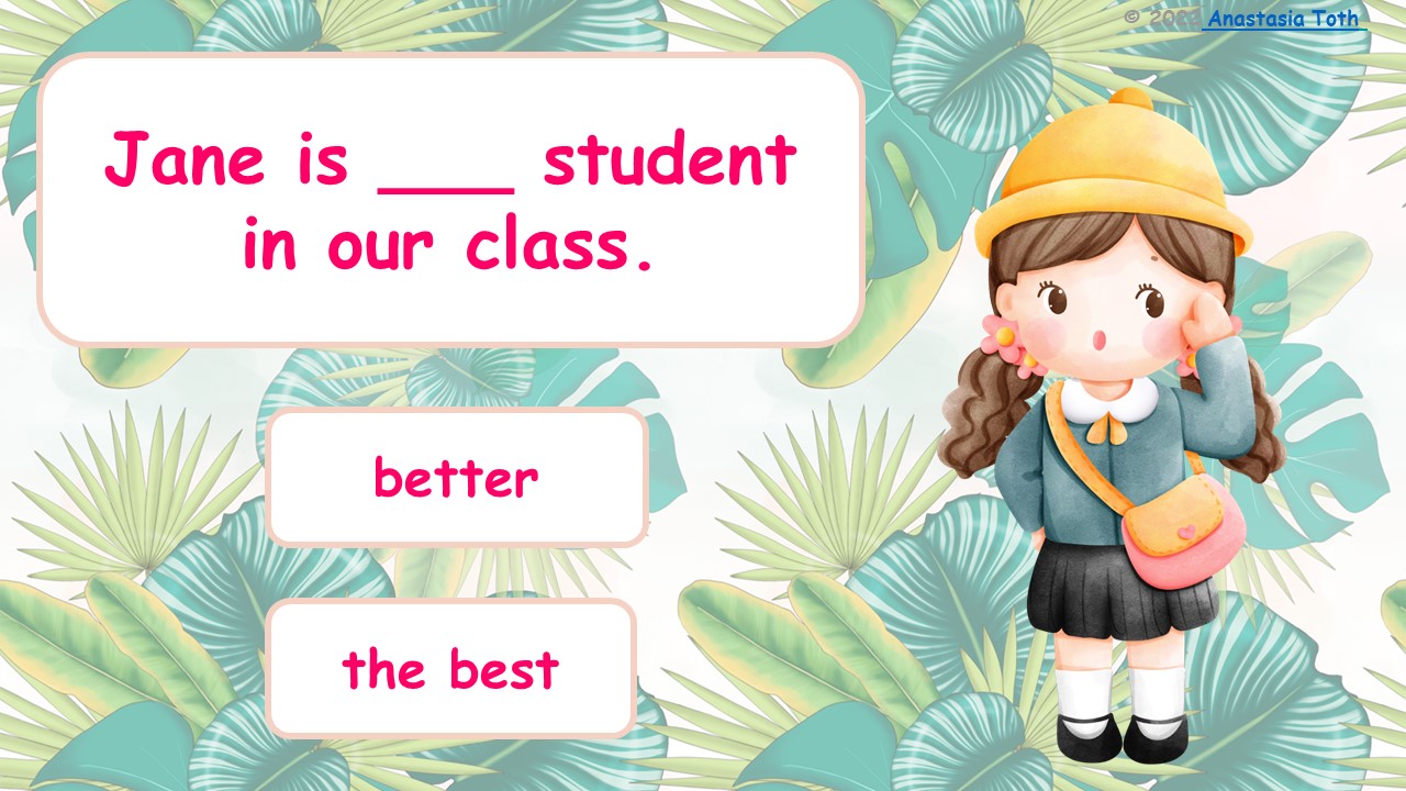 SUPERLATIVE ADJECTIVES interactive game quiz test ESL activities ...