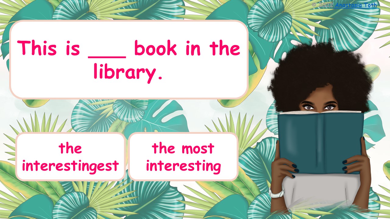 SUPERLATIVE ADJECTIVES interactive game quiz test ESL activities ...