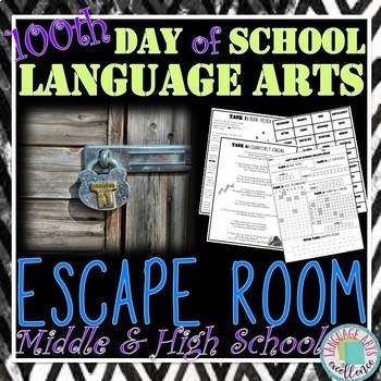 100th Day of School ELA Escape Room | Made By Teachers