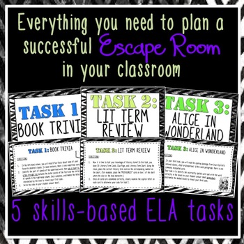 100th Day of School ELA Escape Room | Made By Teachers