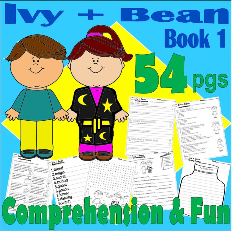 Ivy + Bean Novel Study Book Companion Reading Comprehension | Made By ...