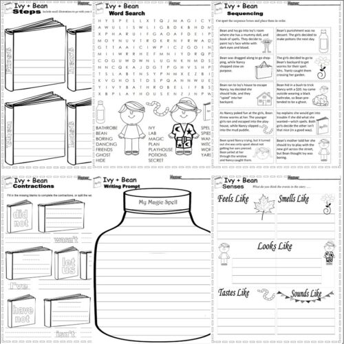 Ivy + Bean Novel Study Book Companion Reading Comprehension | Made By ...