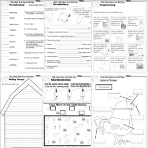 Click Clack Moo Cows that Type Book Companion Reading Comprehension ...