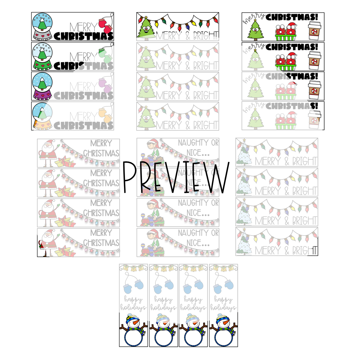 Christmas Bookmarks Ready to Print | Made By Teachers