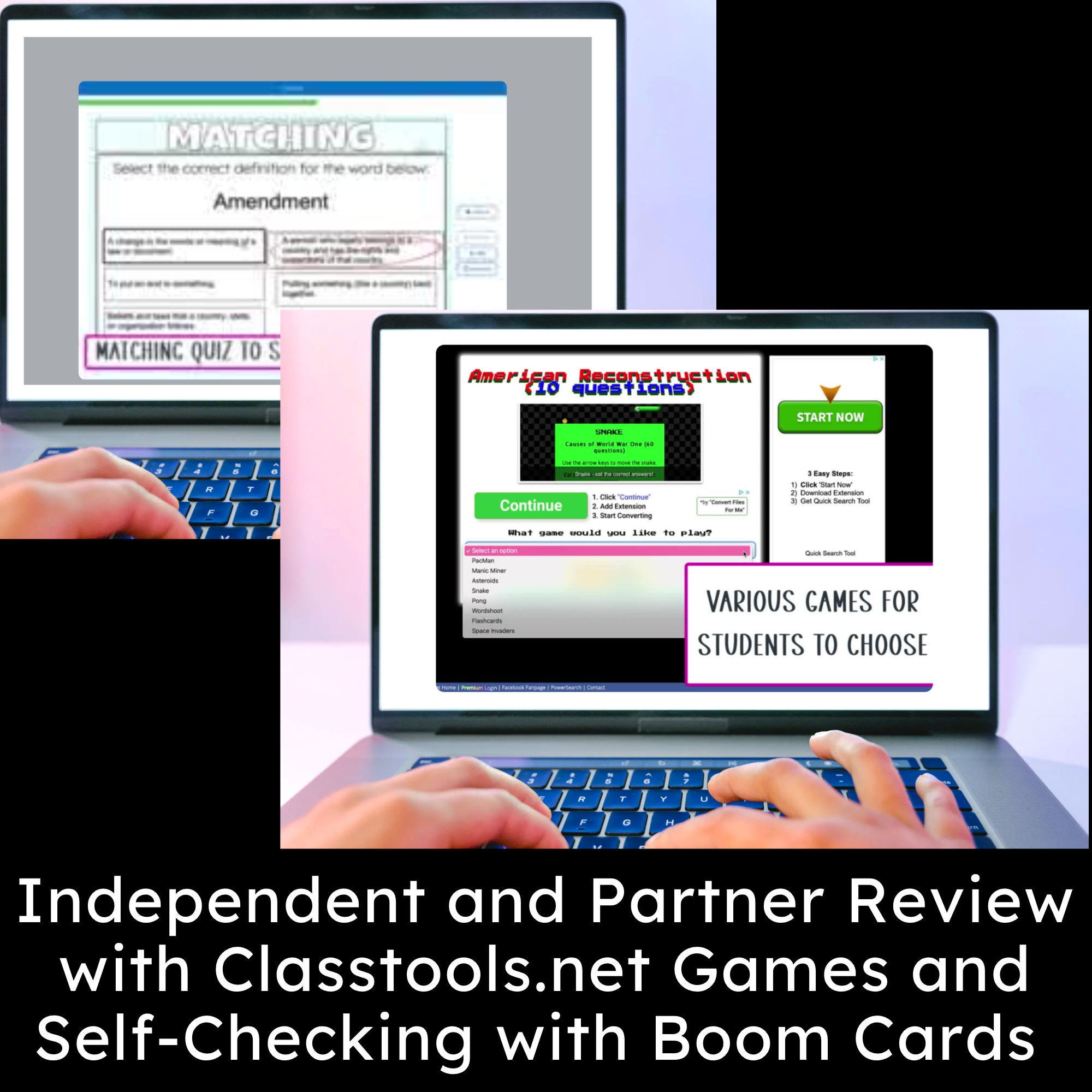 AMERICAN RECONSTRUCTION VOCABULARY GOOGLE SLIDES, BOOM CARDS ...