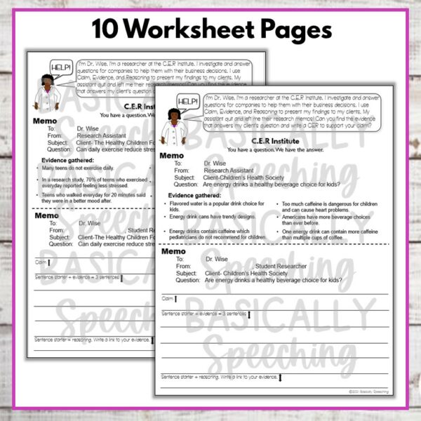 Claim Evidence Reasoning CER Paragraph Practice Activity | Made By Teachers