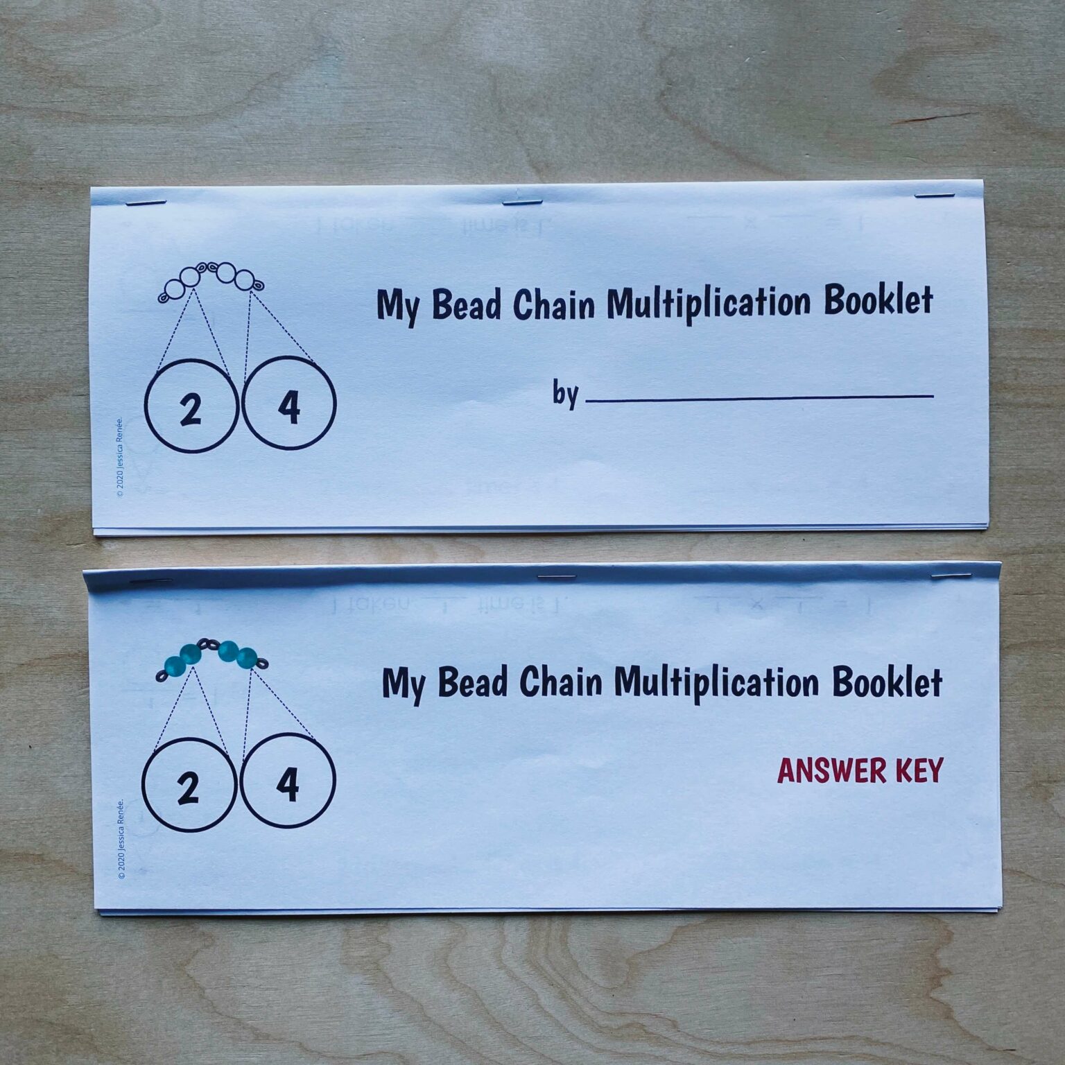 Montessori Bead Chain Multiplication Booklet | Made By Teachers