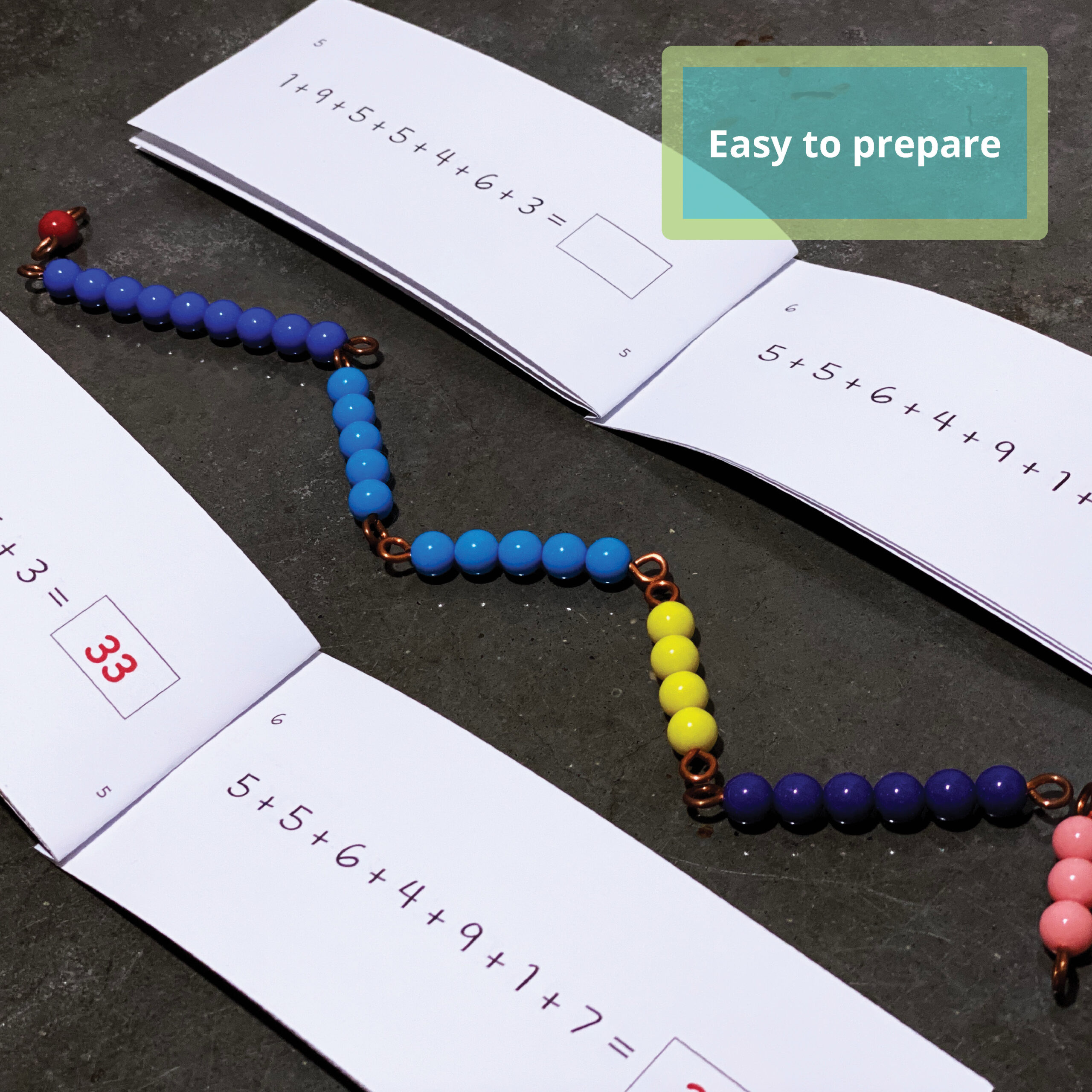 Montessori Math Addition Snake Game Booklets for Addition Facts ...