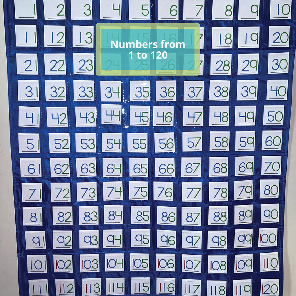 Montessori Math Hundred Chart Activity Cards with Colored Beads | Made ...