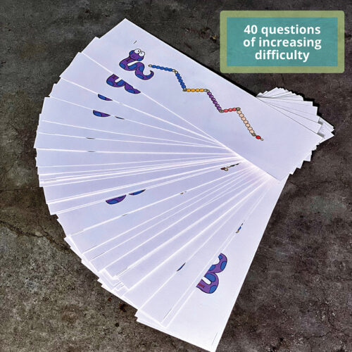 Montessori Math Addition Snake Game Cards (Bead Stair) for Facts ...