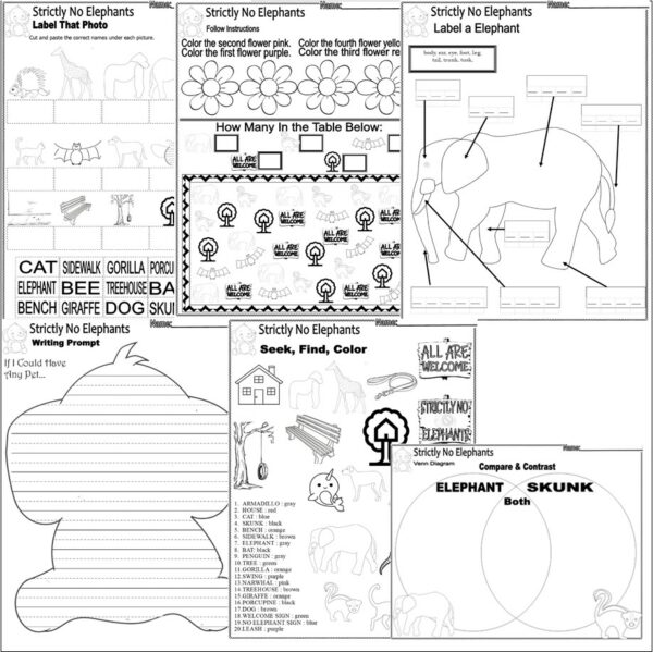 Strictly No Elephants Book Companion Reading Comprehension | Made By ...