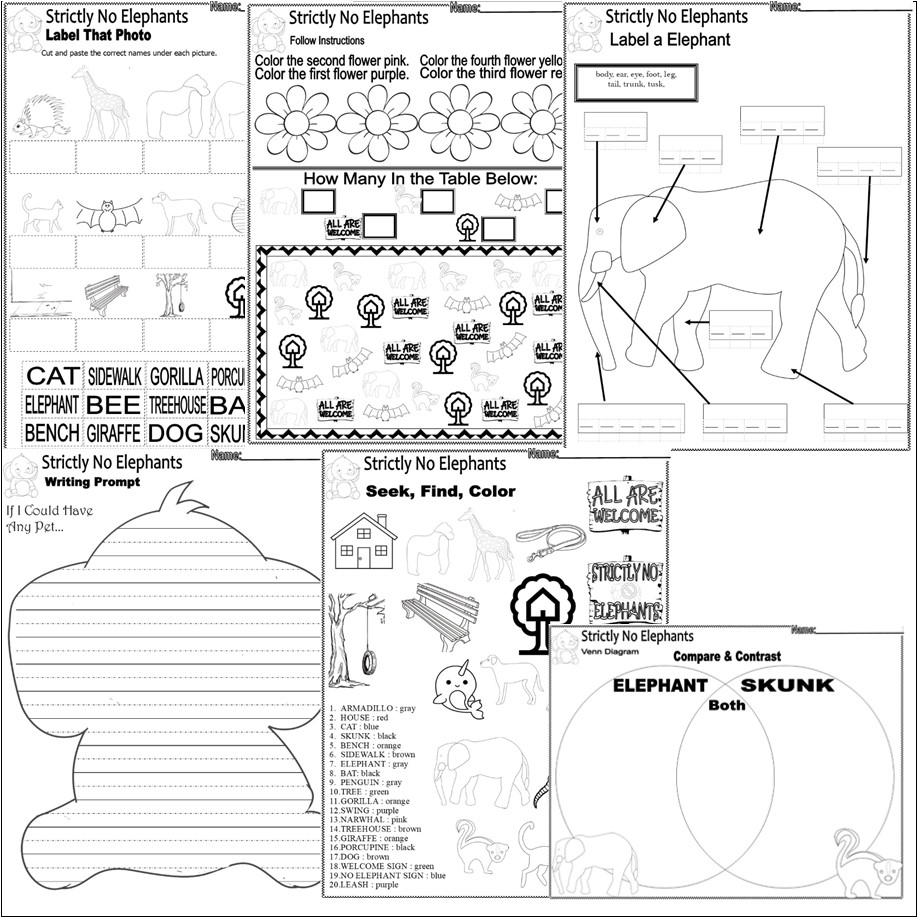 Strictly No Elephants Book Companion Reading Comprehension | Made By ...