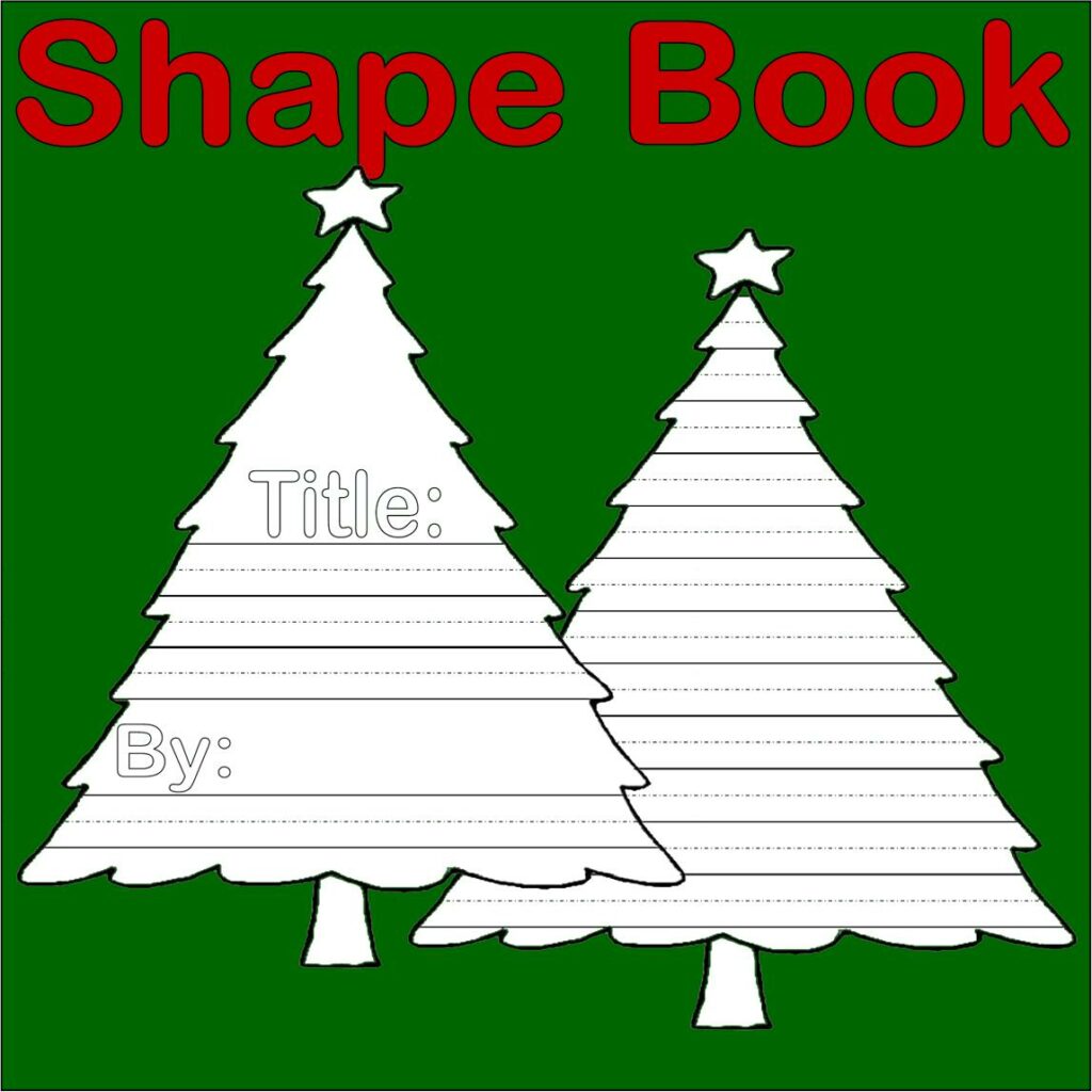 Christmas Tree Shape Book Writing Craft Winter | Made By Teachers