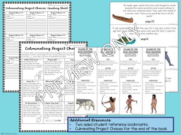 Island of the Blue Dolphins Novel Study | Comprehension and Vocabulary ...