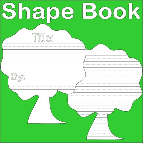 Tree Shape Book Writing Craft Spring Arbor Day | Made By Teachers