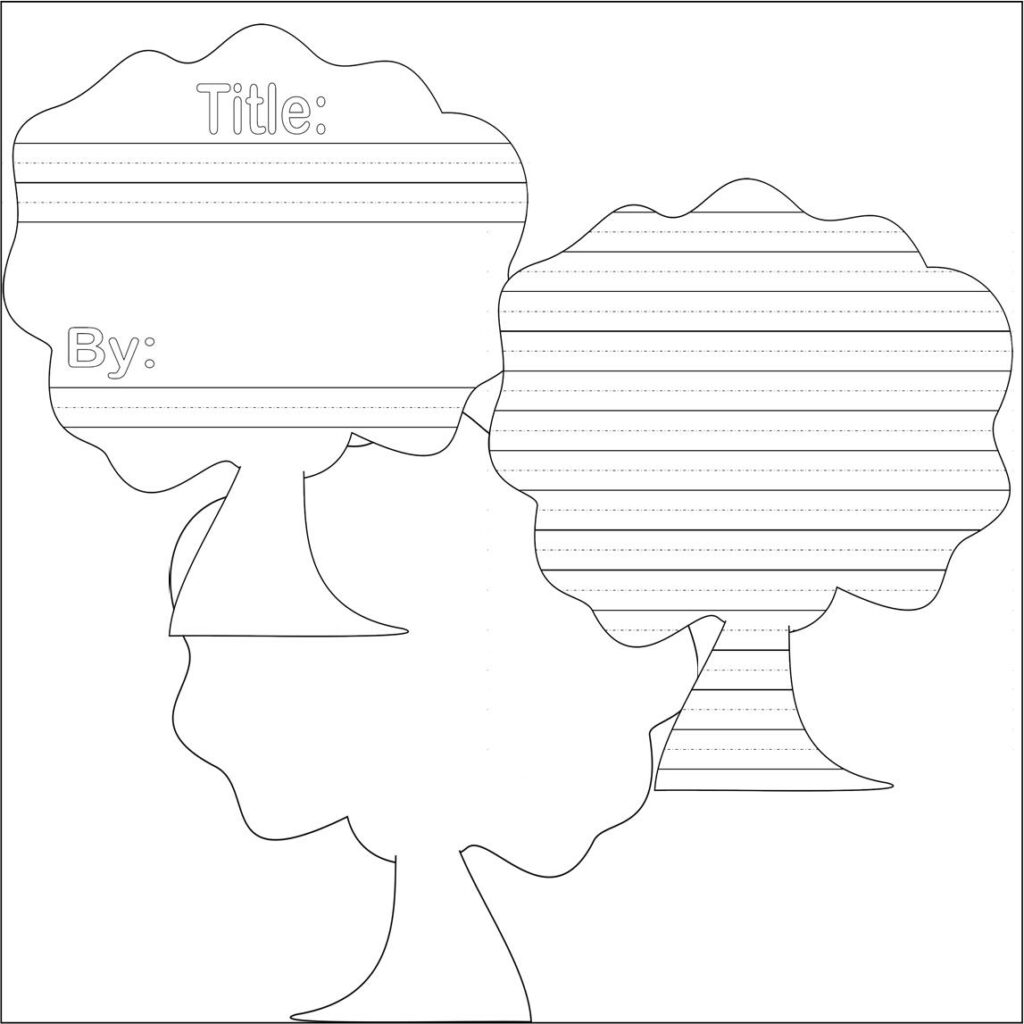 Tree Shape Book Writing Craft Spring Arbor Day | Made By Teachers