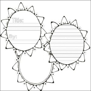 Sun Shape Book Writing Craft Summer | Made By Teachers