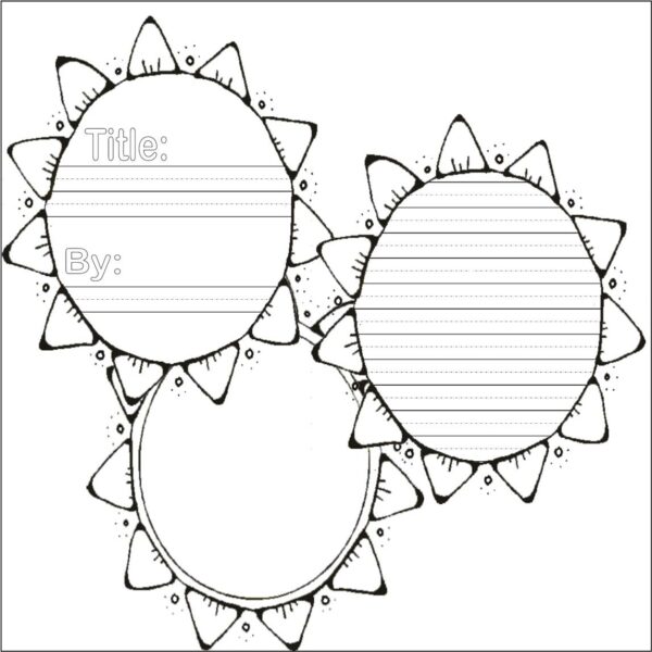 Sun Shape Book Writing Craft Summer | Made By Teachers