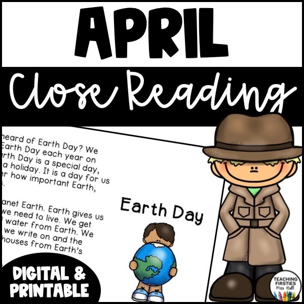 April Close Reading Texts | Made By Teachers