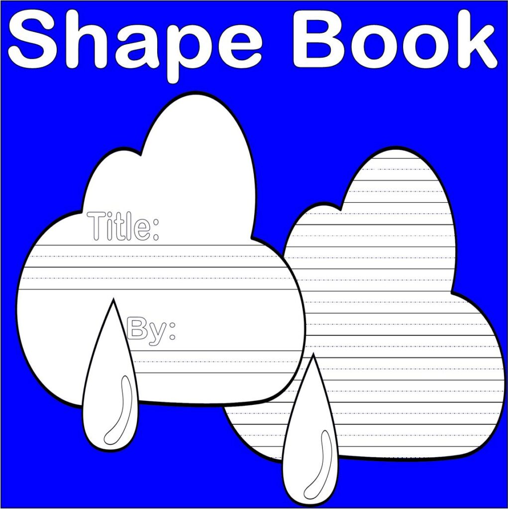 Cloud Shape Book Writing Craft Spring | Made By Teachers