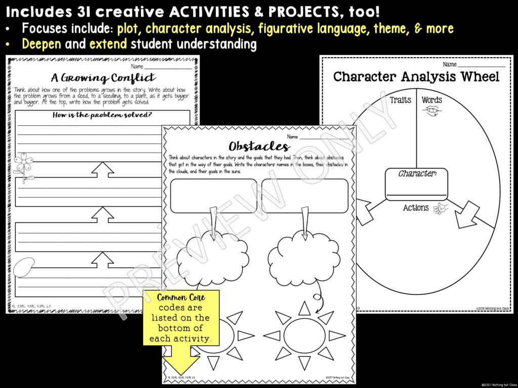 James and the Giant Peach Novel Study | Comprehension and Vocabulary ...